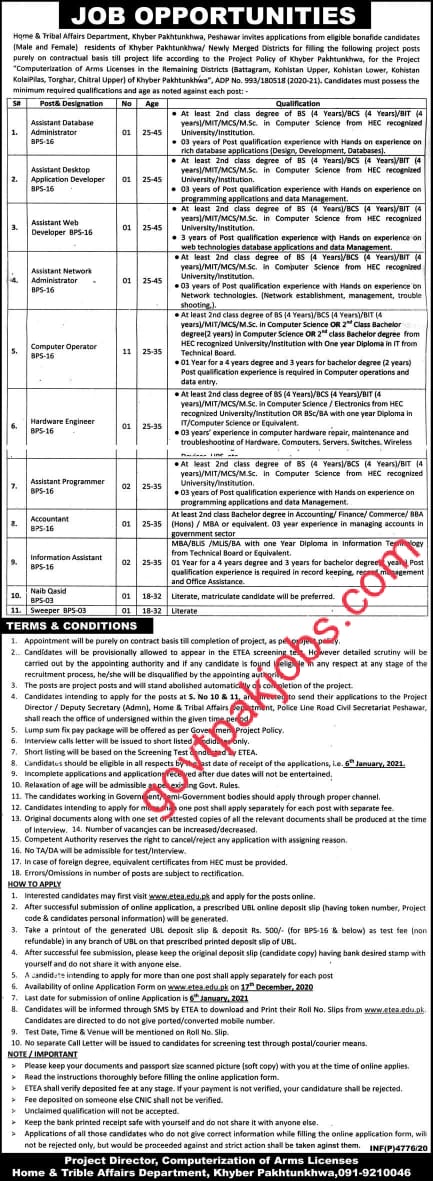 KPK Government New Jobs - Govtpakjobs.com