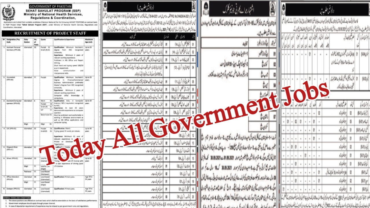 New Government Jobs August 2021(Latest Govt Jobs August 2021 ...