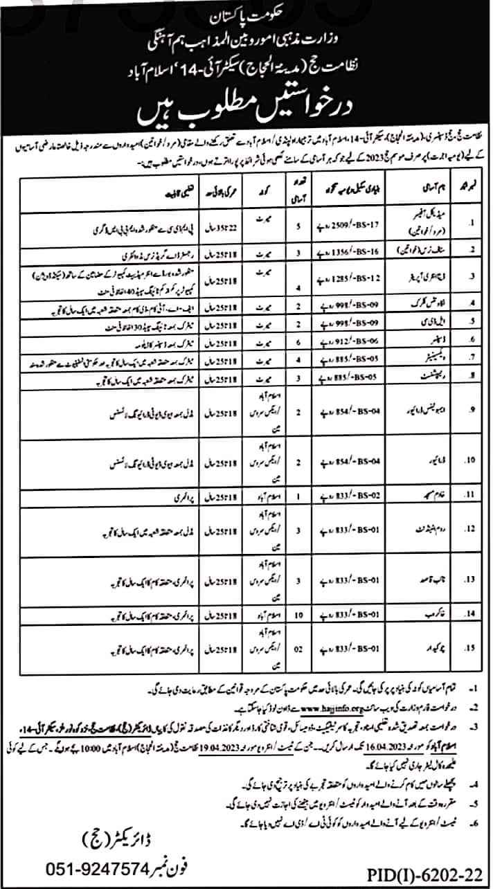 Ministry Of Defence MOD Jobs 2023 Online Apply Via Www.hajjinfo.org/