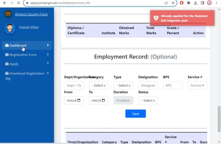 Join ASF Jobs 2025 | Latest Vacancies In ASF - Govtpakjobs.com
