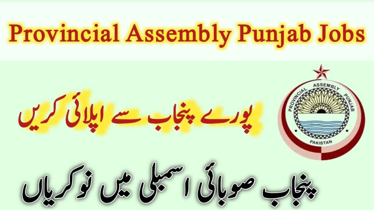 Provincial Assembly Punjab Jobs 2023 Online Www Pap.gop.pk ...